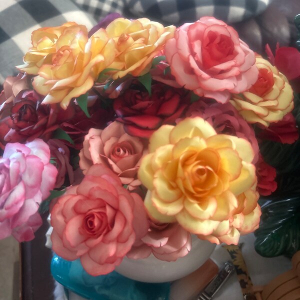 Paper Flower Carnation Template | Carnations & Leaves Digital | SVG ...