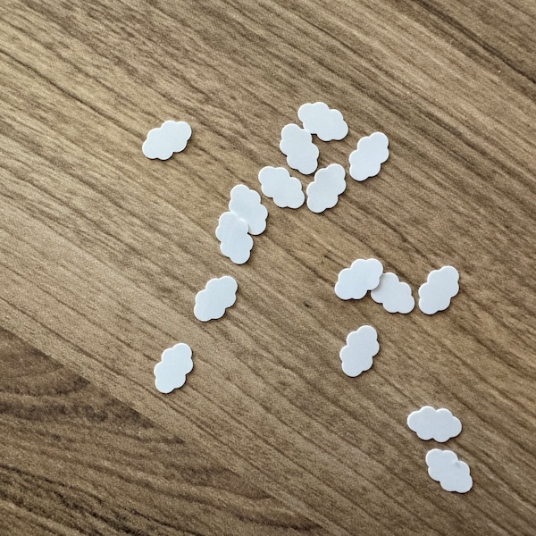 White Cloud Glitter Confetti, Cloud Shape Glitter,cloud Table Scatter, Craft Supplies - Etsy