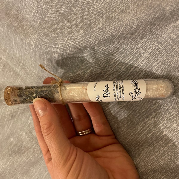 Bath Salts Tube Bath Salt Bath Salt Bath Salt Favors Spa Gift Natural ...