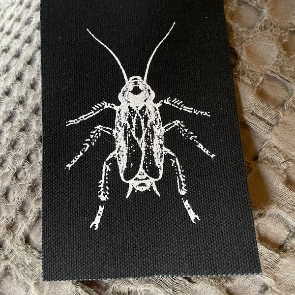 Roach Patch – Sew on Insect Patch by PUNKNDEAD | Patches for Jeans ...