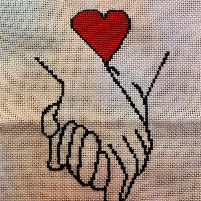 Valentines Cross Stitch Pattern. Heart Cross Stitch PDF. Easy Cross Stitch. Modern Simple Cross ...