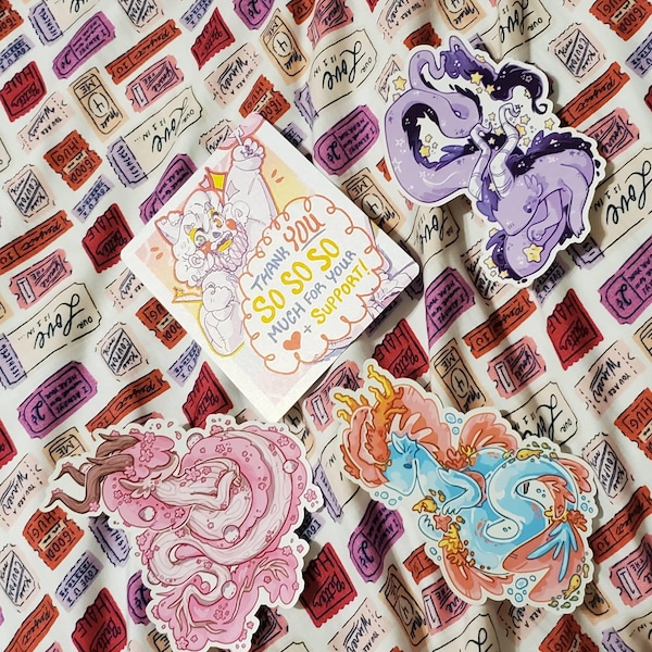 Dragon Stickers! - Etsy