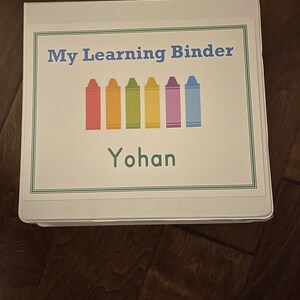 Kindergarten-1st Grade Learning Binder Ages 5-7 - Etsy