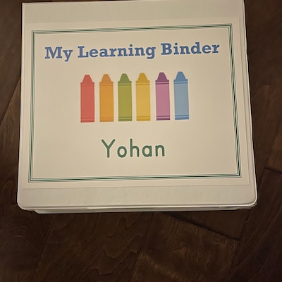 Kindergarten-1st Grade Learning Binder Ages 5-7 - Etsy
