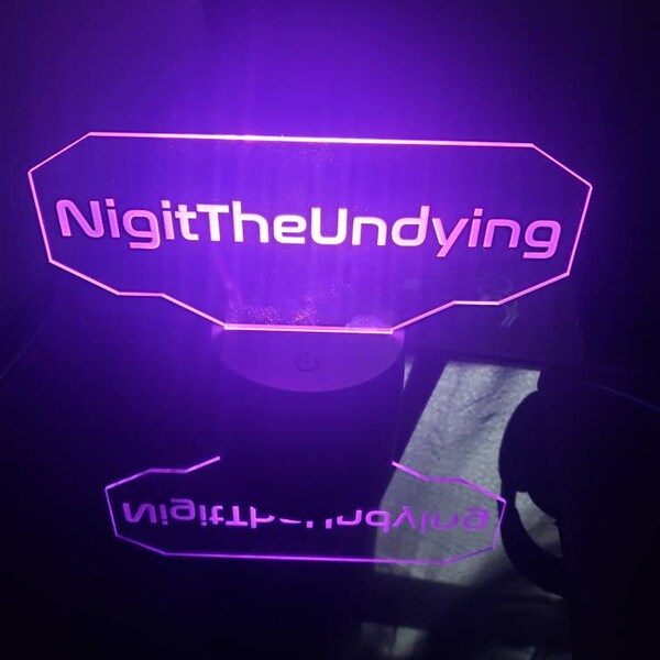 Personalized Gamertag LED Sign: Custom Streamer Light - Etsy