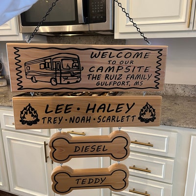 Custom Camping Sign Custom RV Sign Custom Camp Decor Sign - Etsy