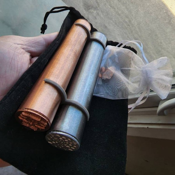 Egyptian Tuning Calibration Healing Rods of Maat - Copper & Zinc - Netu ...