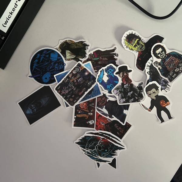Scary Horror Movie Random Sticker Packs, 10-100 Pcs Random Pack, FREE ...