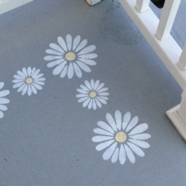 Daisy Flower Border Stencil From the Stencil Studio. Reusable, Easy to ...