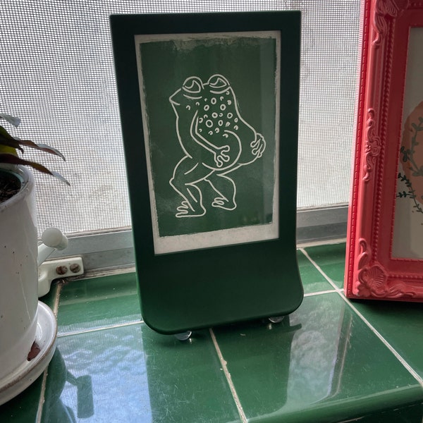 Gooshi Frogi / Print 4x6 / Frog / Green / Card / Home Decor / Greeting ...