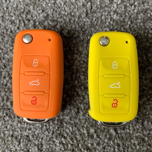 Premium Key Cover for Volkswagen/ SEAT/ Scoda black Transporter Caddy ...