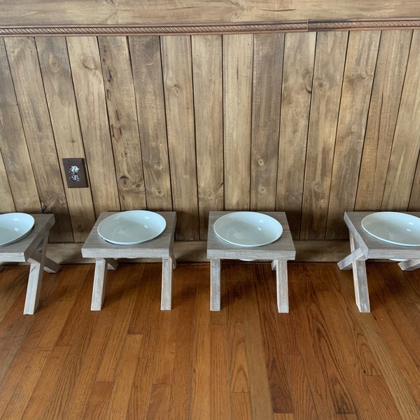 Dog Bowl, Dog Bowl Stand, XL Single Raised Dog Bowl Feeder, Farm Table ...