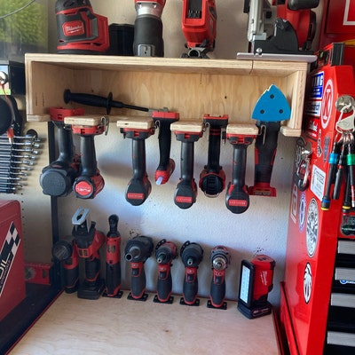 10 Pack Milwaukee M18 Tool Holder / Hanger / Wall Mounts HEAVY DUTY Not ...