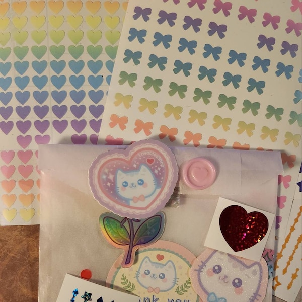 Ribbon Vinyl Sticker Sheet - Etsy