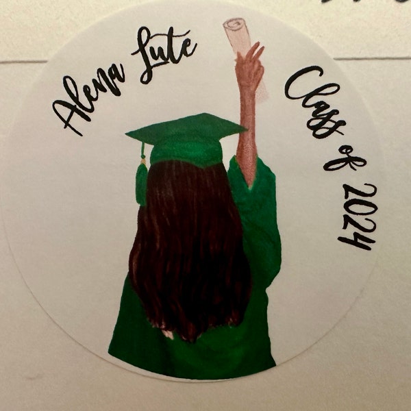 Personalized Stickers, Graduation Party Stickers, Graduation ...