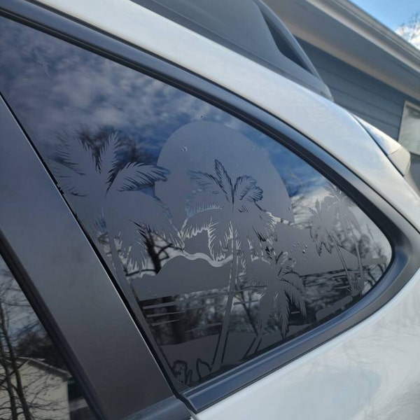 Fits Only for 10-24 Subaru Outback, Ocean Wave, Quarter Window, Sticker ...