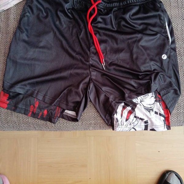 Blue Lightning Graphic Shorts - Men's Casual Summer Shorts, Gym Wear ...