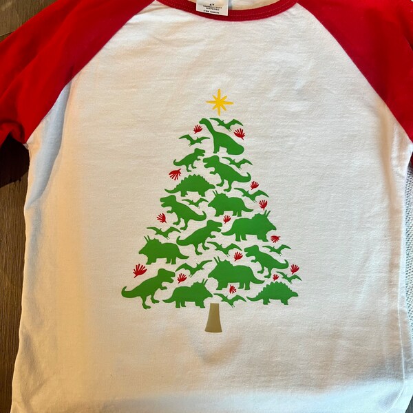 Dinosaur Christmas Tree SVG Dinosaur Lover Christmas SVG Cut File for ...