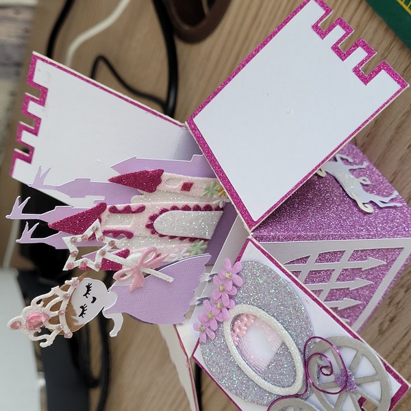 Princess Castle Card in A Box - Etsy