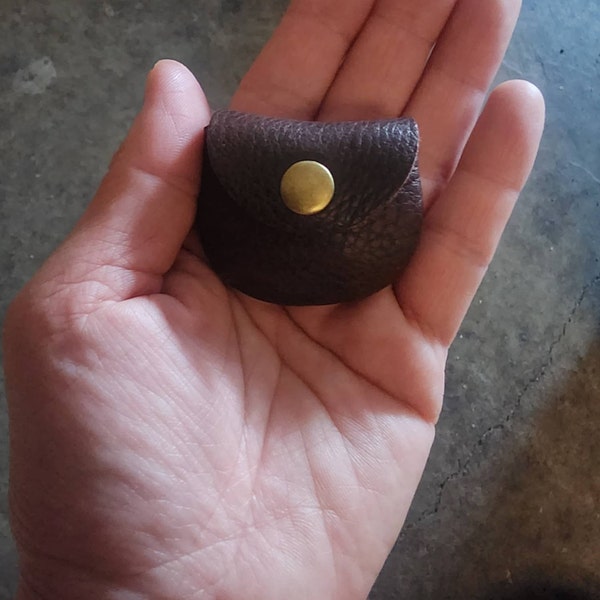 Small Leather Ring Purse| Ring Purse| Leather Ring Holder| Wedding Ring ...