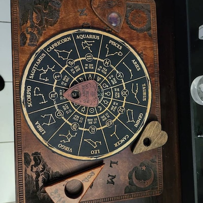 Zodiac Wheel Board // Astrology Guide // Magickal Decor - Etsy