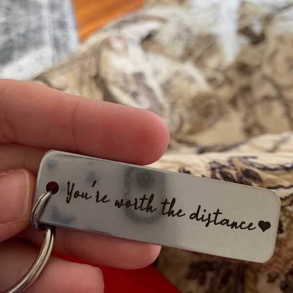 Handwritten Keychain - Long Distance Relationship - Design Your Own ...