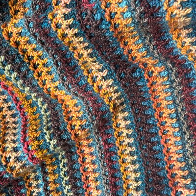 Crochet Pattern Woven Blanket Pattern, Easy Crochet Blanket in Double ...