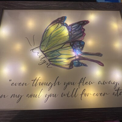 Even Though We Are Far Apart, Sympathy Gift, Shadowbox, Memorial Frame ...