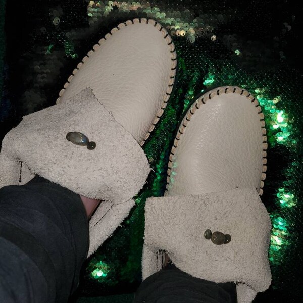 Raw Cut Sand Inca Moccasin - Etsy