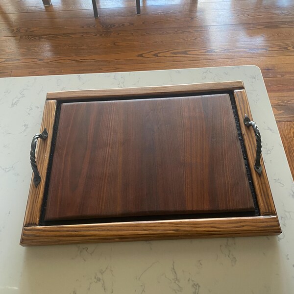 Hand Forged Rustic Handle for Cabinet, Serving Tray, and Charcuterie ...