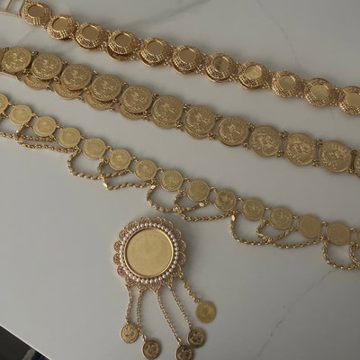 HALA Gold Plated Lira Choker Necklace - Etsy