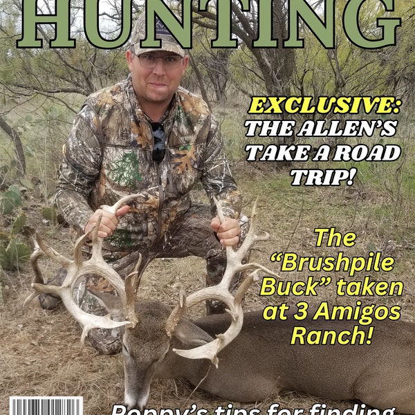 Personalized Hunting Magazine Cover: Hunter Gift (digital File) - Etsy