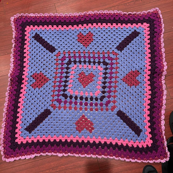 PDF Pattern Autumn Festival Blanket Granny Square Blanket Pattern Fall ...