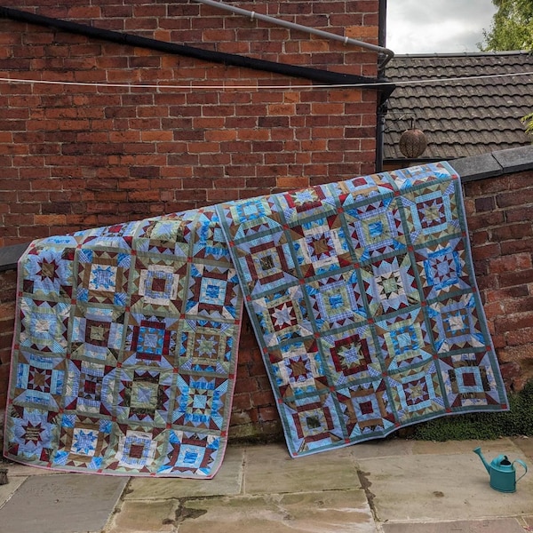 Ombre Puff Memory Quilt Grief Blanket - Memory Throw Made From a Loved ...