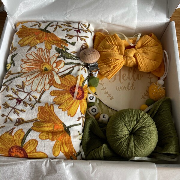 Baby Girl Hamper / Personalised Baby Gift / Baby Shower Gift / Nappy ...