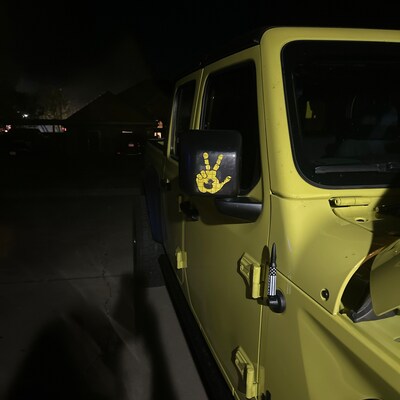 Set of 2 Sea Turtle Hand Wave Decals for Jeep Side Mirrors - Etsy