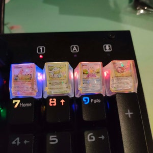 Miniature Holo Pokemon Card Keycaps Base Set - Etsy