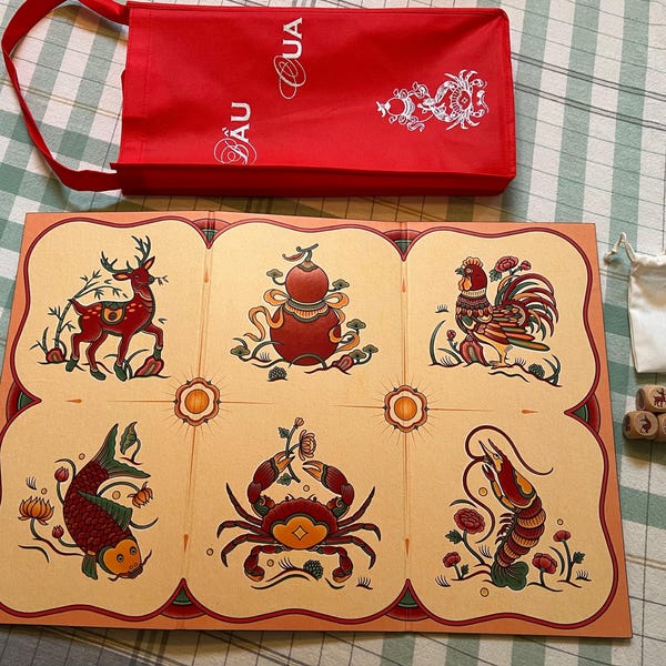 Vietnamese Bau Cua Tom Ca - Gourd-crab-shrimp-fish Game - Lucky Game ...