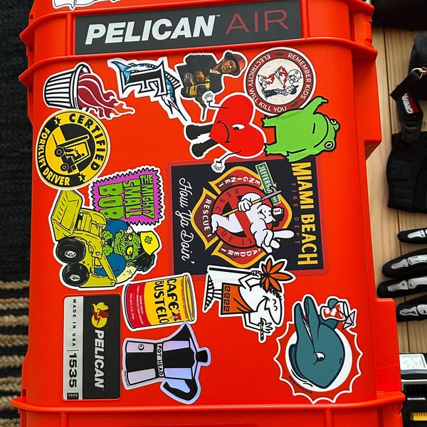 Rockabilly Big Bad Wolf Vinyl Sticker, Horror Punk Decal, Psychobilly ...