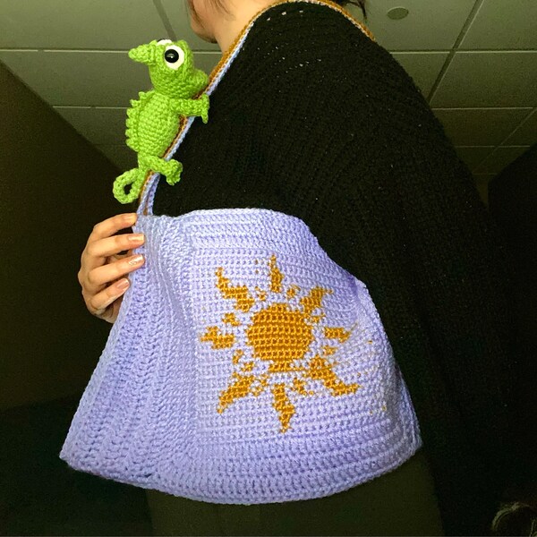 Tangled Inspired Bag Crochet Pattern - Etsy