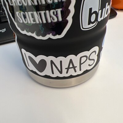 I Heart Naps Sticker, Funny Nap Stickers, I Need to Nap Laptop Decals ...