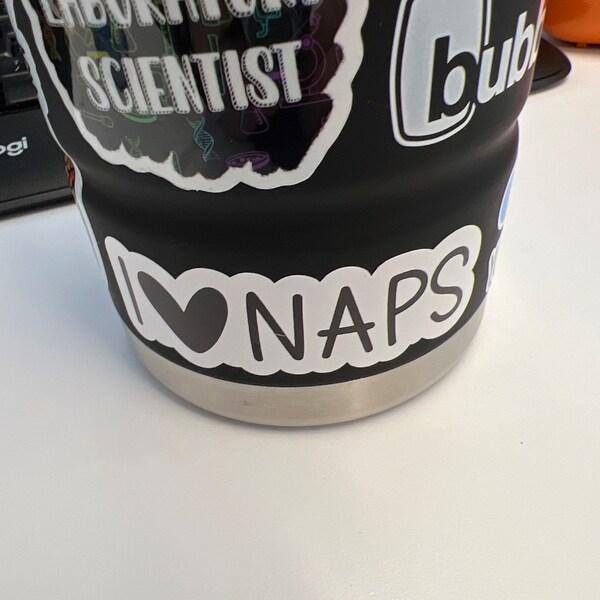 I Heart Naps Sticker, Funny Nap Stickers, I Need to Nap Laptop Decals ...