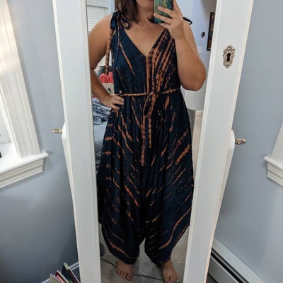 SANTAI Tie Dye Jumpsuit, JP01-RA16 , Boho Yoga Jumpsuit, Boho Jumpsuit ...