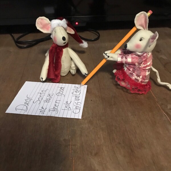 Primitive Mouse Pattern Snow Thyme Christmas Mouse PDF Sewing Craft ...