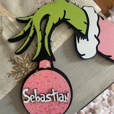 18 X 6 Believe Box Frame, Grinch Sign, Glitter Grinch, Grinch Decor ...