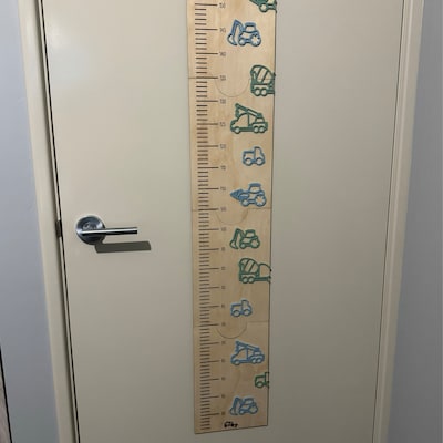 Personalised Growth Chart ON THE MOVE Custom Made Bespoke Neutral Kids ...