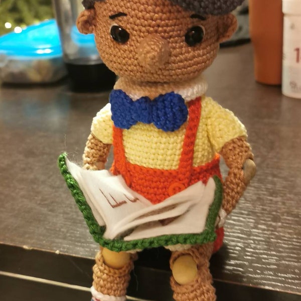 Crochet Pattern for Wooden Boy PDF English, France Amigurumi - Etsy