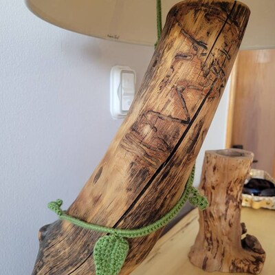 Crochet Phone Charger, Crochet Leaf Vine Phone Charger, Cottagecore ...