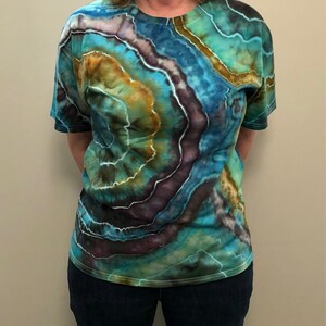 Geode Tie Dye Shirt Psychedelic Clothing Tye Dye Shirt 50th - Etsy