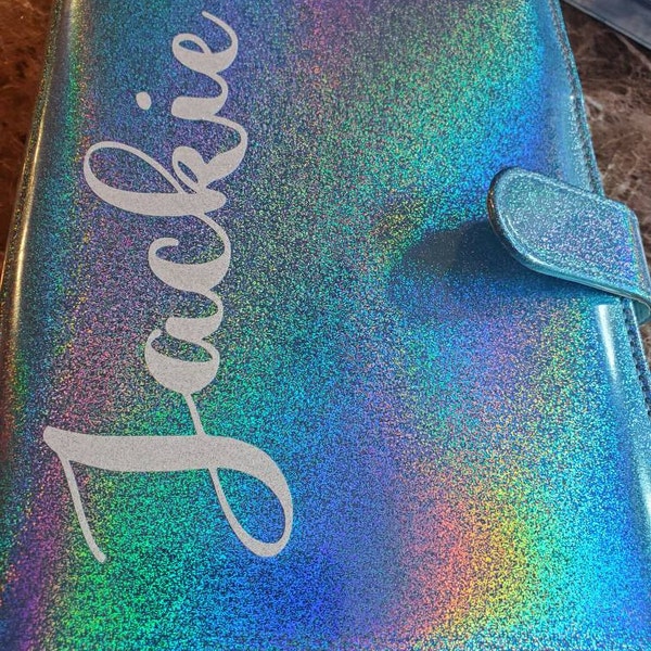 Personalized Glitter Journal 6 Ring Binder A5 Journal Journal Only, No ...